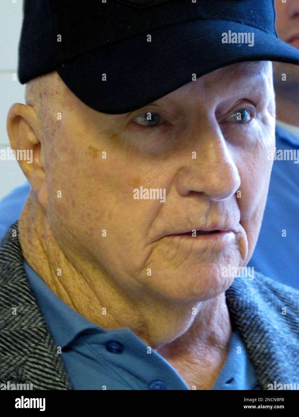 Former Alabama State Trooper James Bonard Fowler talks with reporters ...