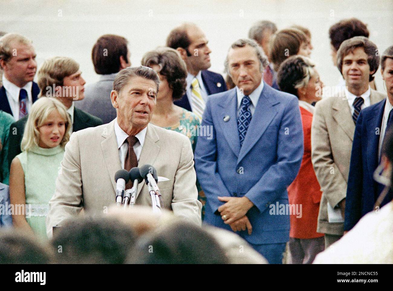 Ronald Reagan, Governor of California speaking in 1976. (AP Photo Stock ...
