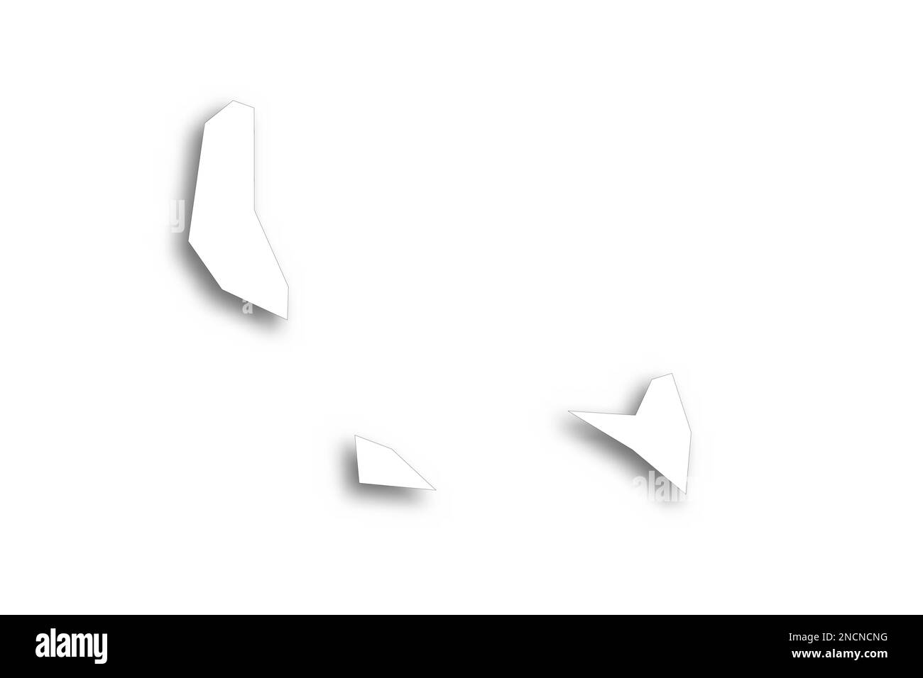 Comoros political map of administrative divisions - autonomous islands ...