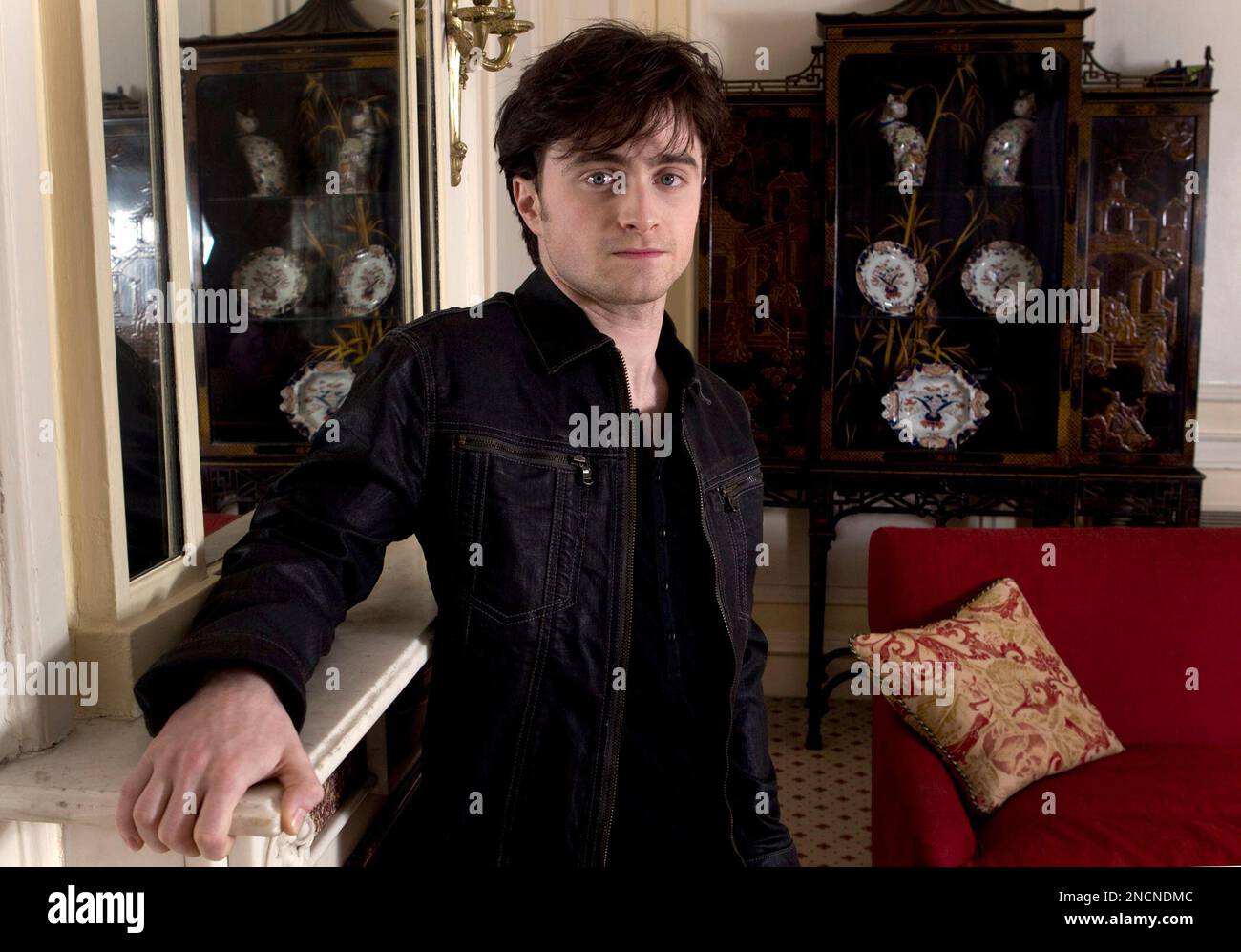 British actor Daniel Radcliffe poses for photographs, Friday, Nov. 12 ...