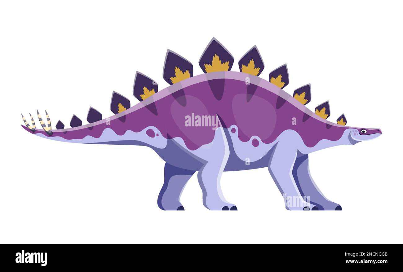 Cartoon Dravidosaurus dinosaur character. Ancient wildlife animal or ...