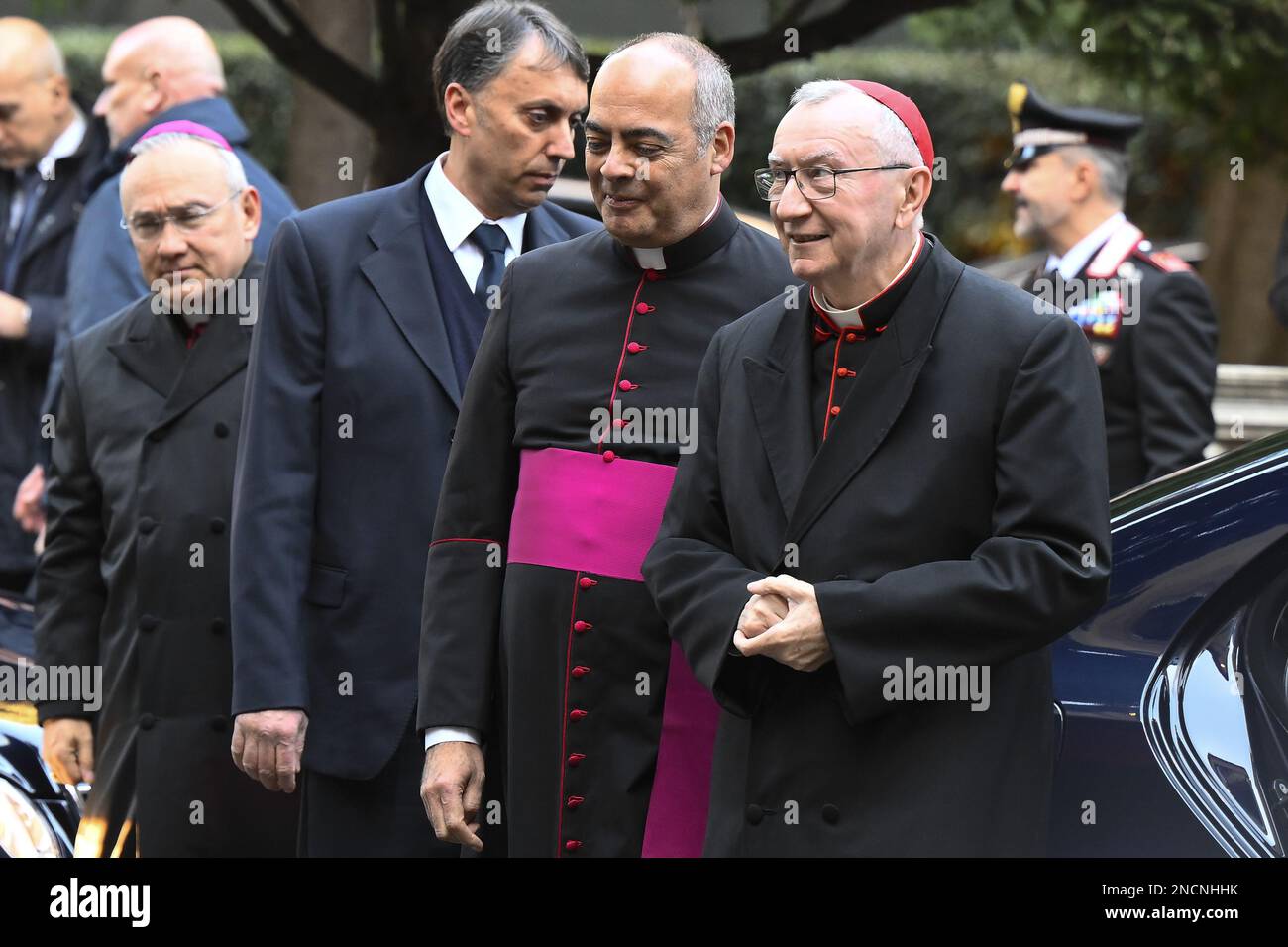 Cardinal Pietro Parolin during the celebration of the 94th anniversary ...