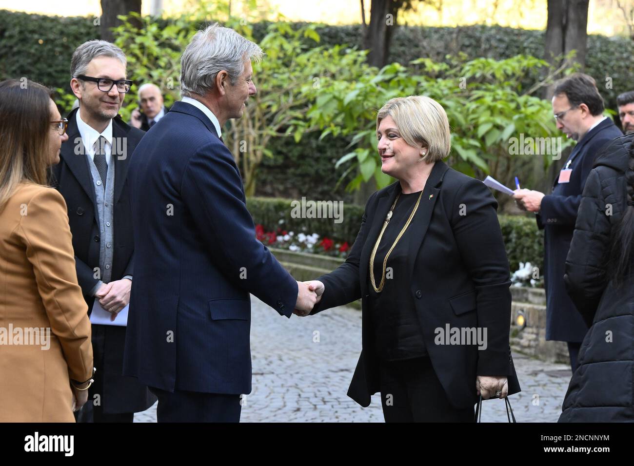 Maria Elvira Calderone Minister of Labor and Socil Policy during the ...