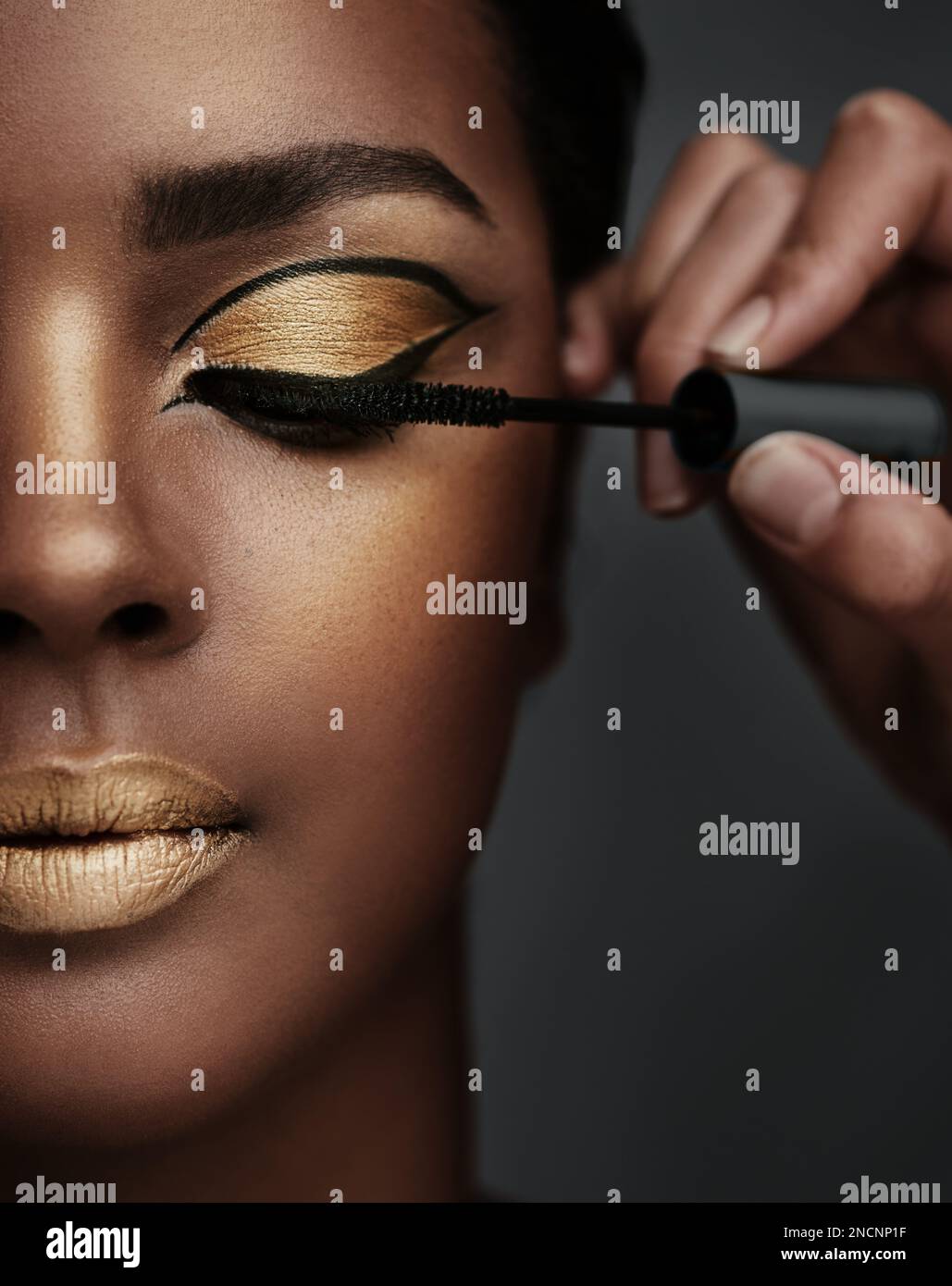 Shes about to have a fabuLash day. a beautiful young woman having her ...