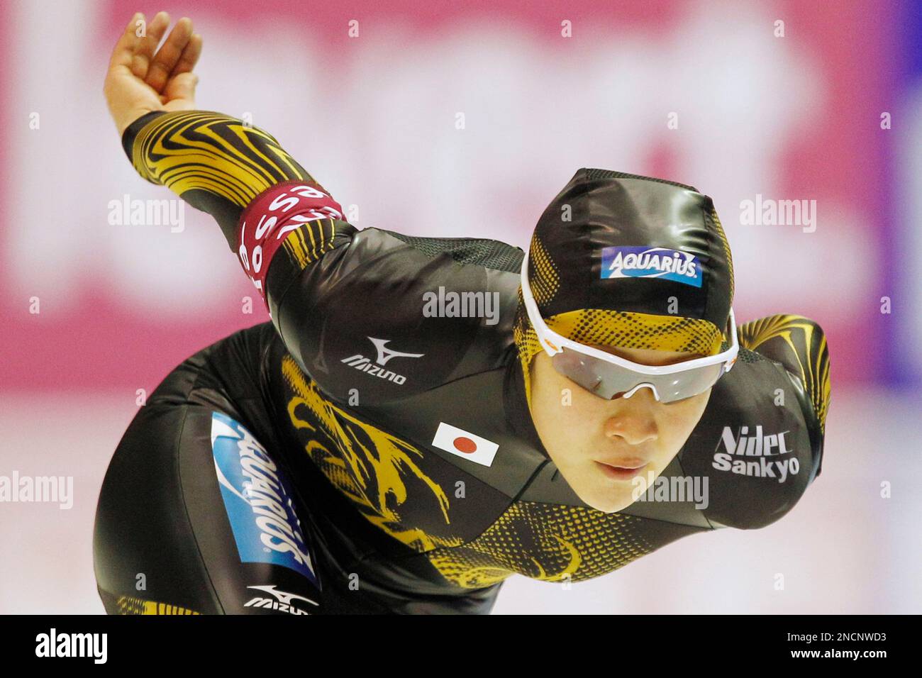 Japan's Yukana Nishina competes during the women's 1000 meter races at ...