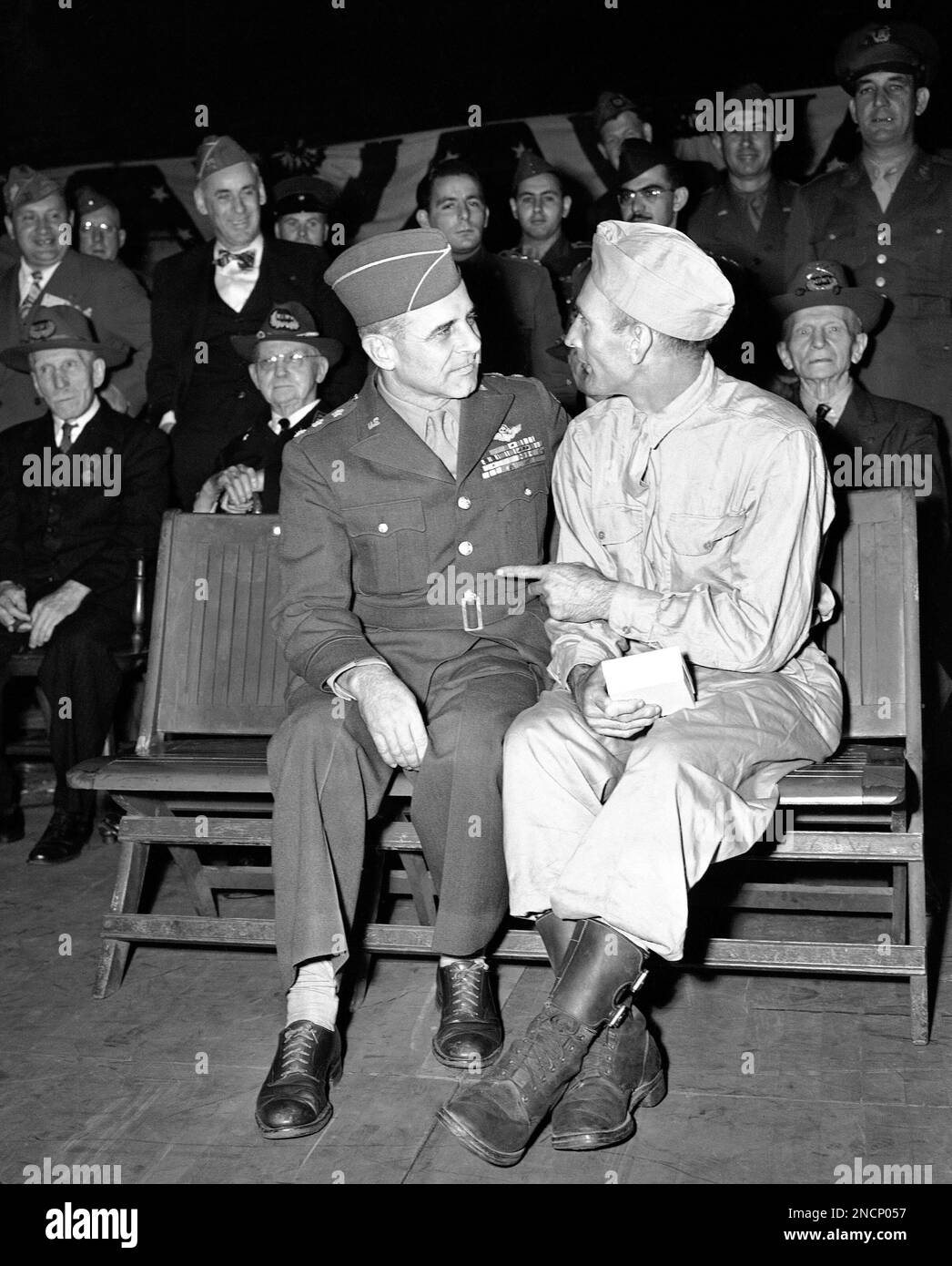 Lt. Gen. James H. Doolittle, left, who led the first bombing raid on ...