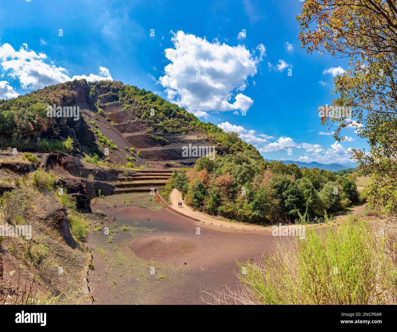 Volcano, Volcà del Croscat Stock Photo - Alamy