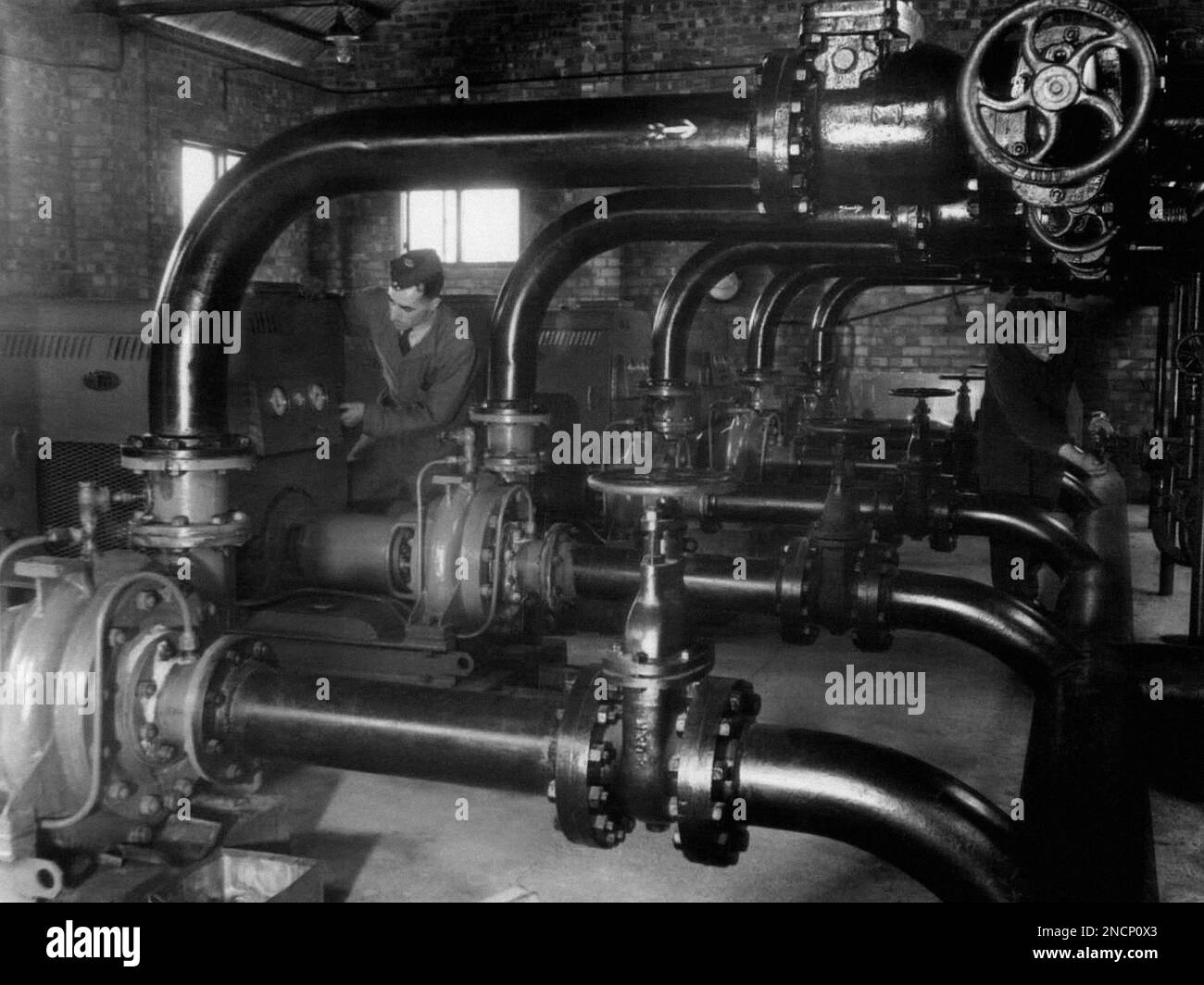 In this British Official Photo, the way fog was dispersed by artificial ...