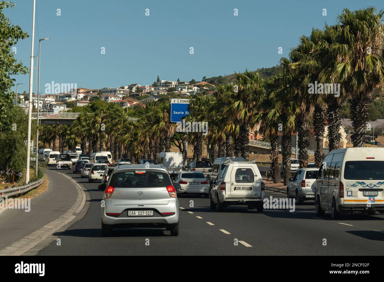 Cape Town, South Africa. 2023. Heavy commuter traffic heading out of ...