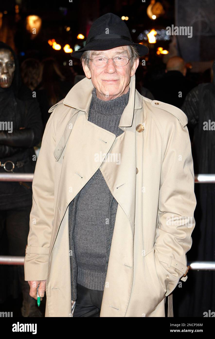 British actor John Hurt arrives at a cinema in London’s Leicester ...