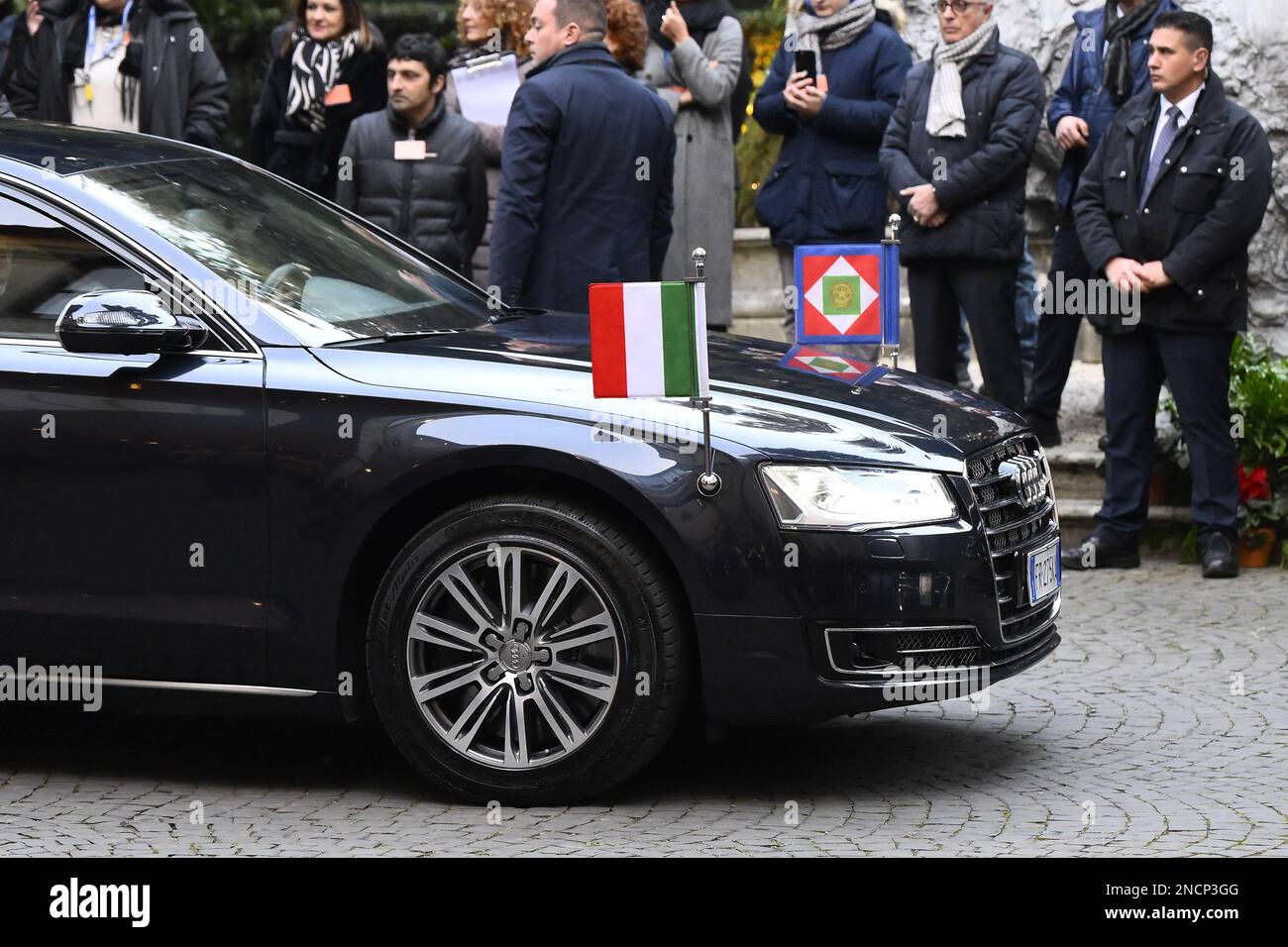 The President of the Italian Republic Sergio Mattarella during the ...