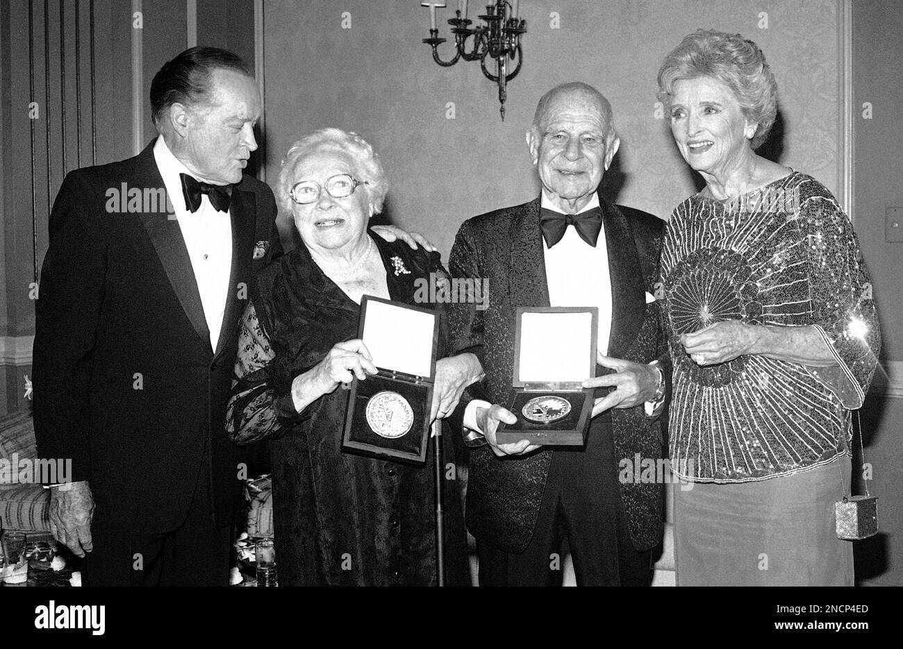 Lt. Gen. James Doolittle and his wife, Josephine, center, stand with ...