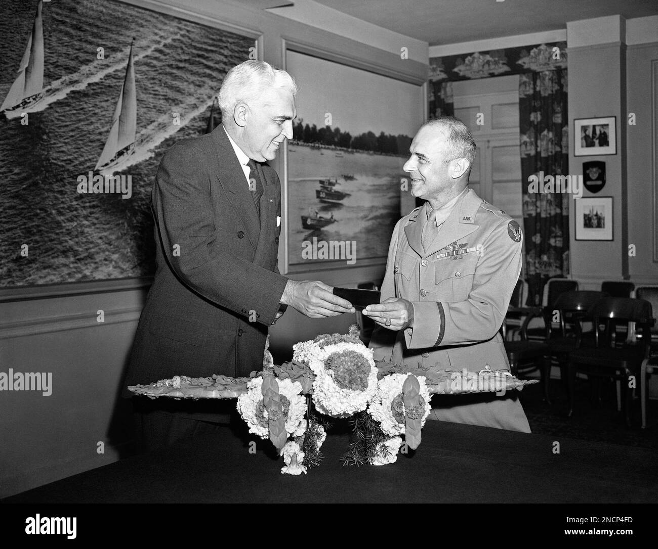 Brig. Gen. James Doolittle of U.S. Air Force being presented with life ...