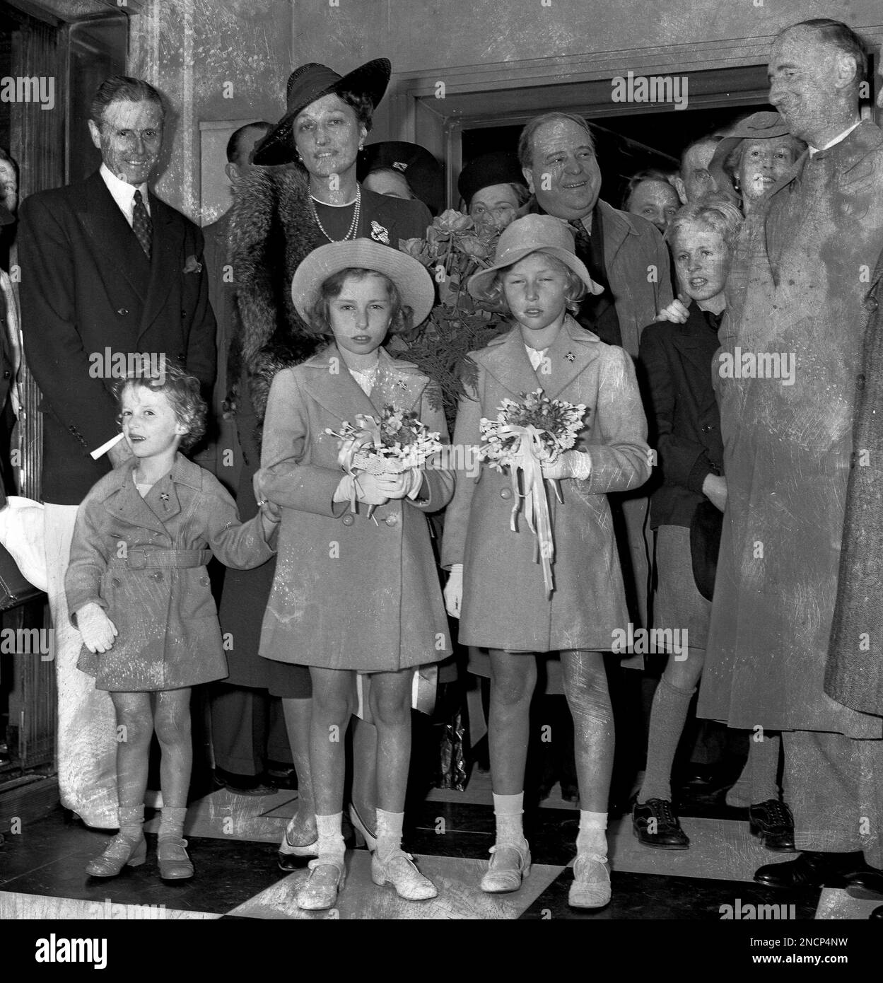 Crown Princess Martha of Norway (rear center) is shown with her three ...