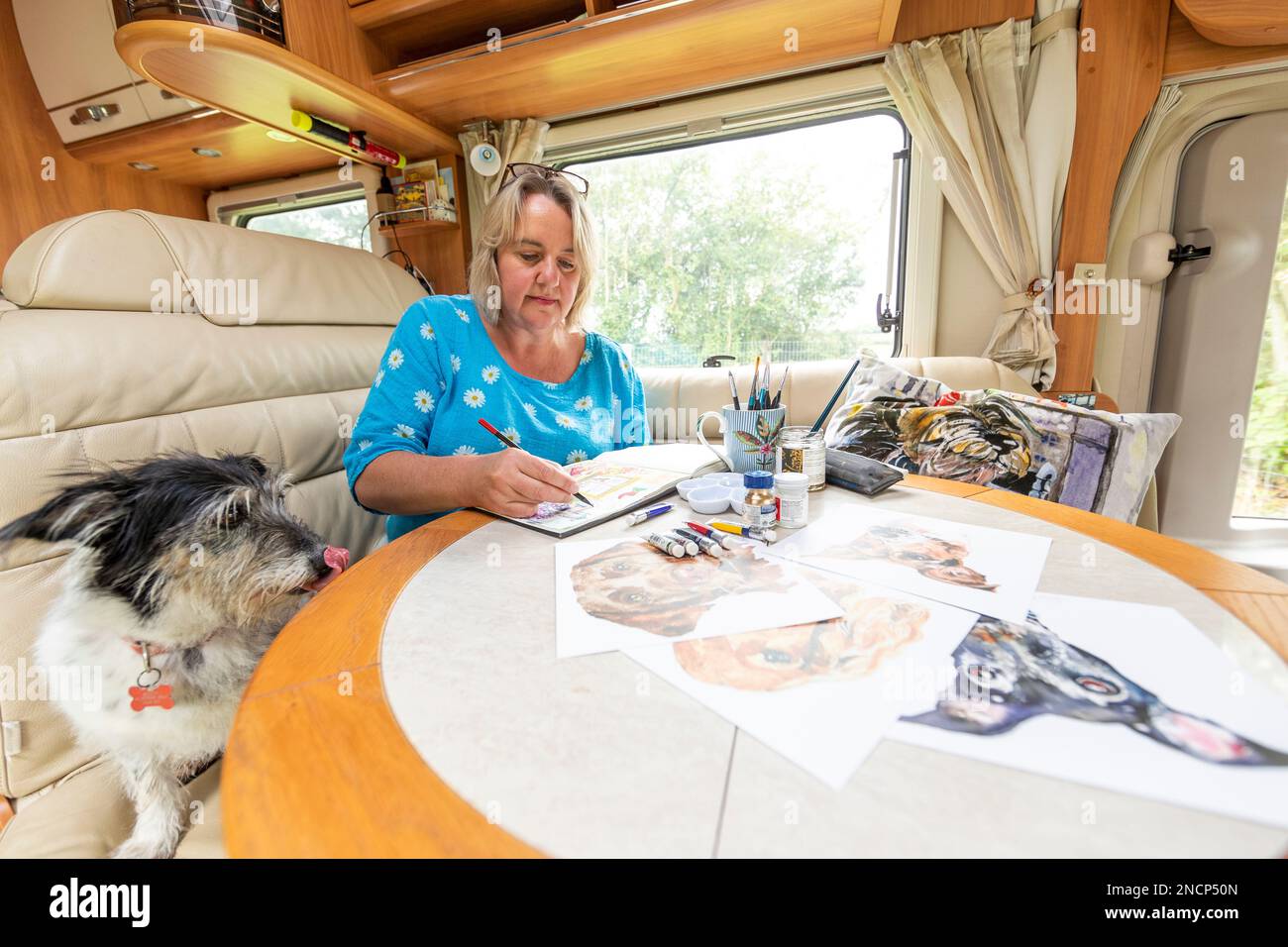 Renowned commercial artist Jo Scott abandons her studio to improve work ...