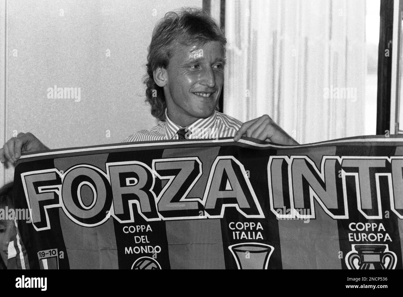 German football club FC Bayern Munich smiling soccer star Andreas ...