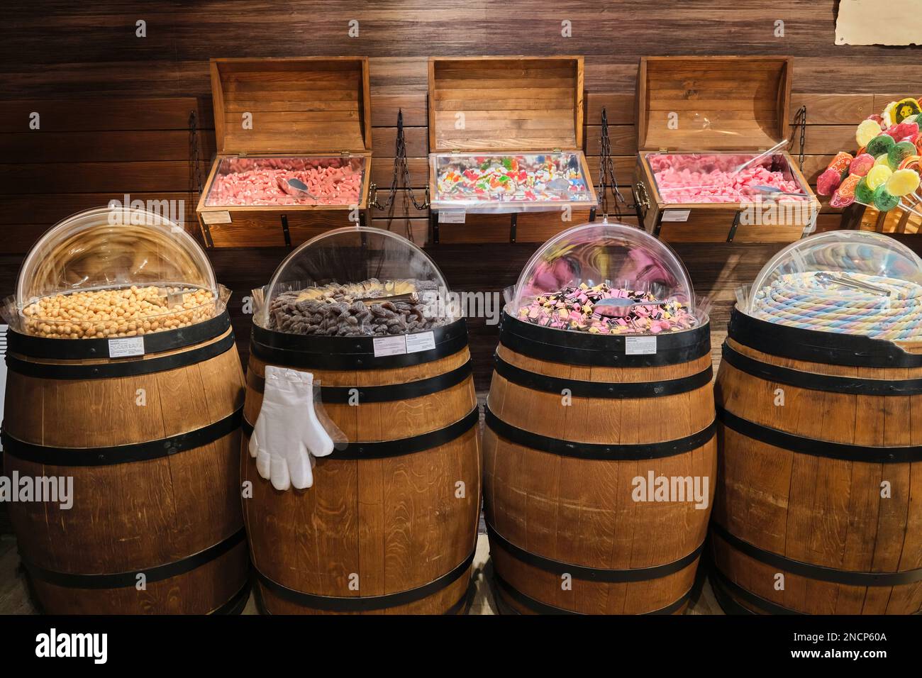 Multicolored gummy candies and marshmallows jelly, caramel sold in ... Multicolored gummy candies and marshmallows jelly, caramel sold in ...