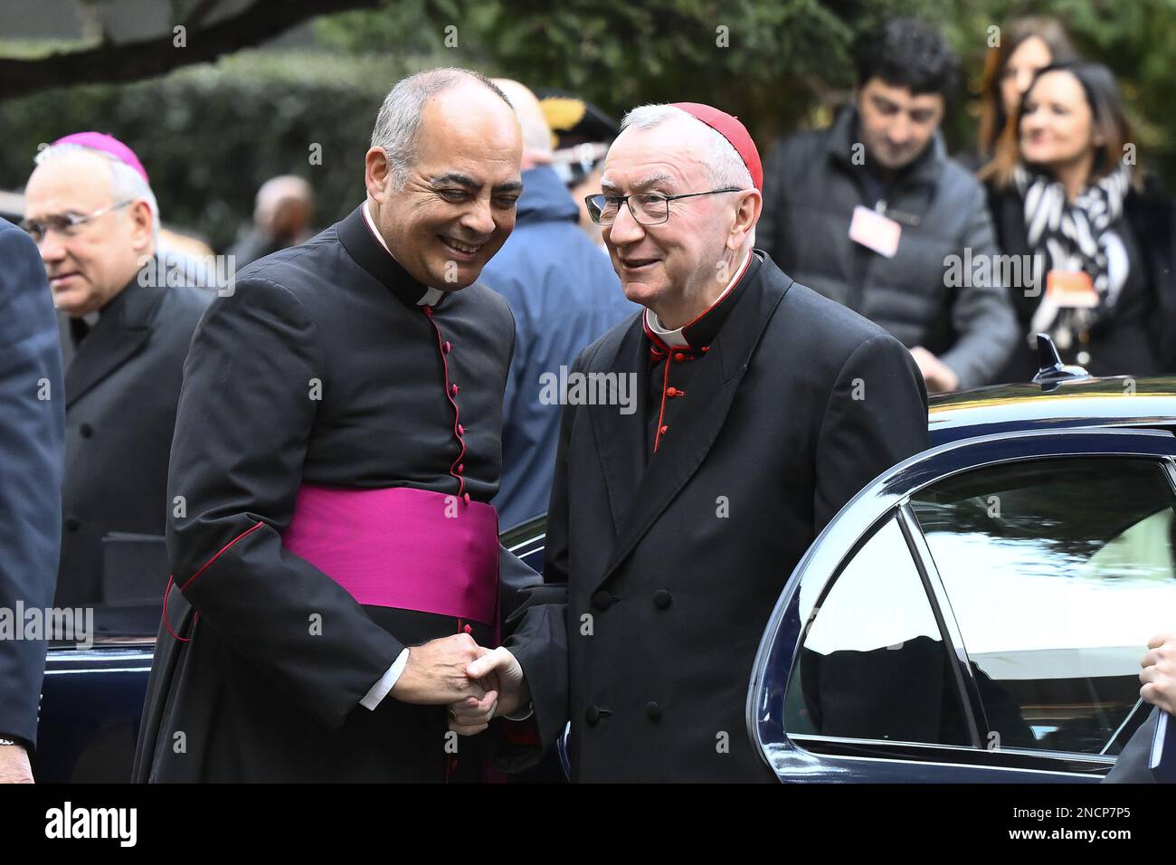 Cardinal Pietro Parolin during the 17th day of the Serie B Championship ...
