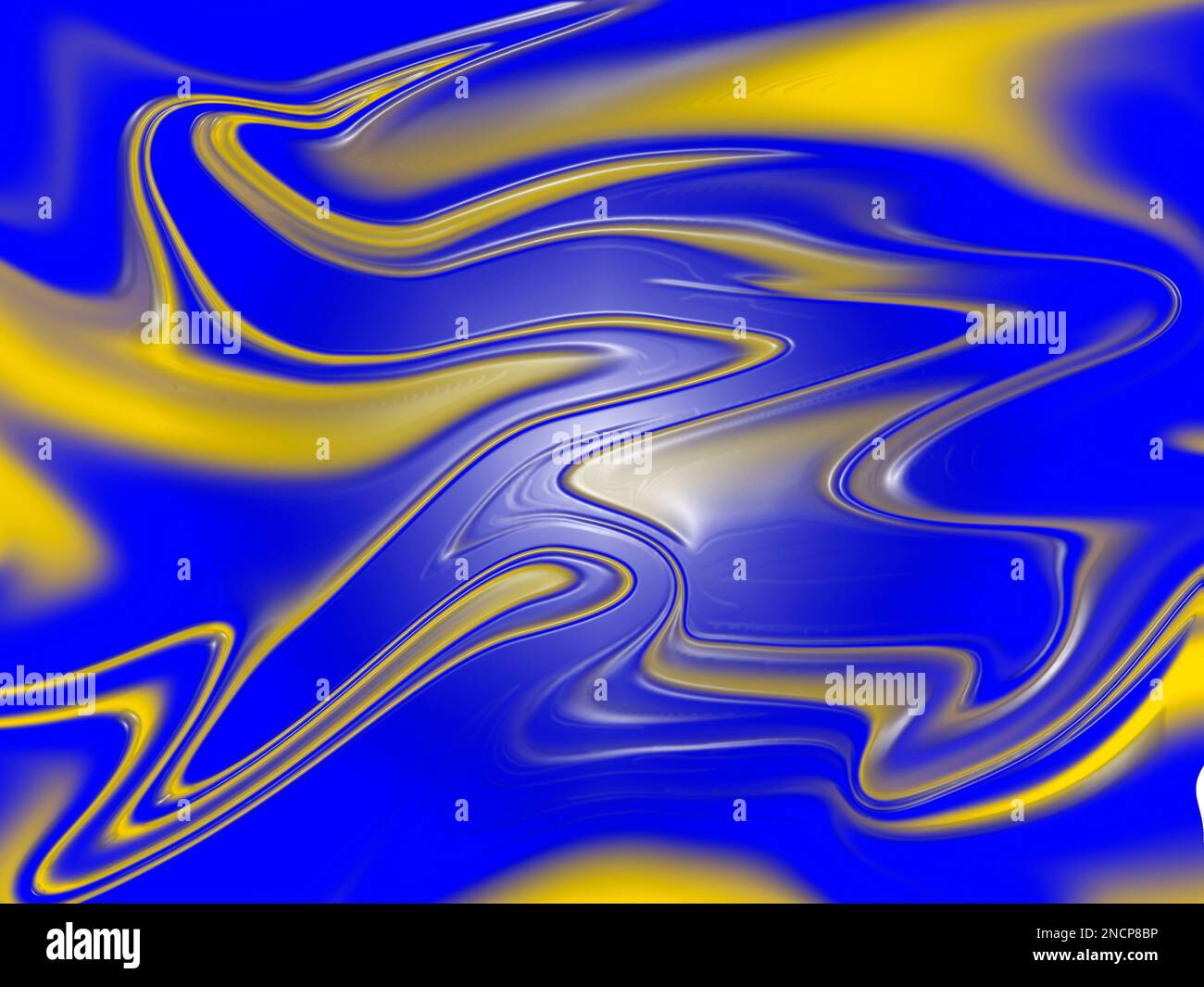 A blue and yellow wave abstract background Stock Photo - Alamy
