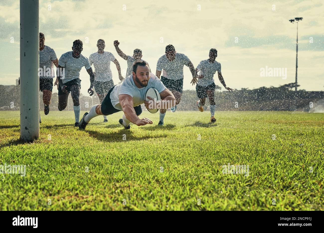 This is why he is called a great player. Full length shot of a handsome ...