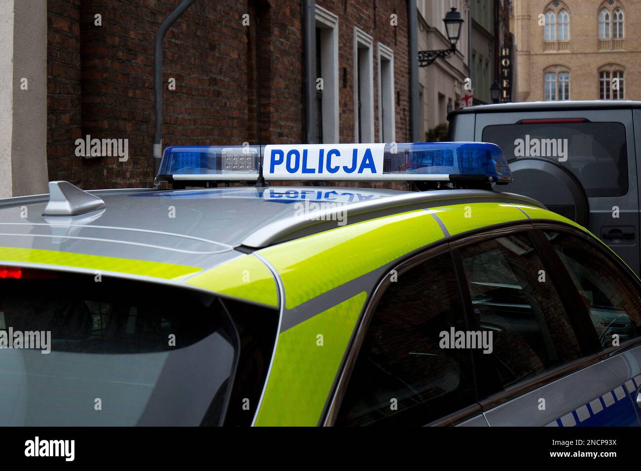 Polish police car hi-res stock photography and images - Alamy