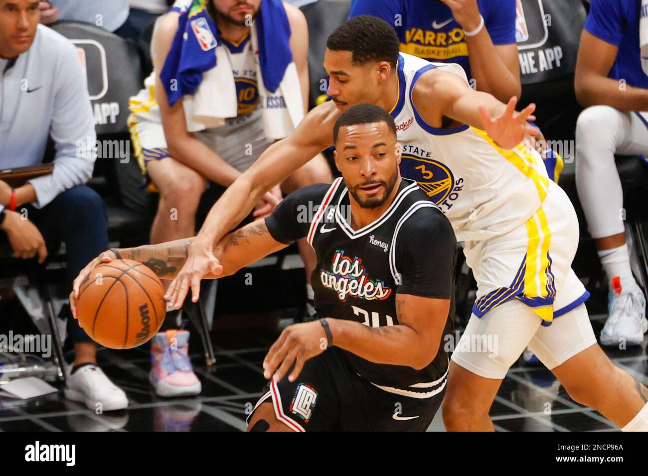 Los Angeles, United States. 14th Feb, 2023. Golden State Warriors guard ...