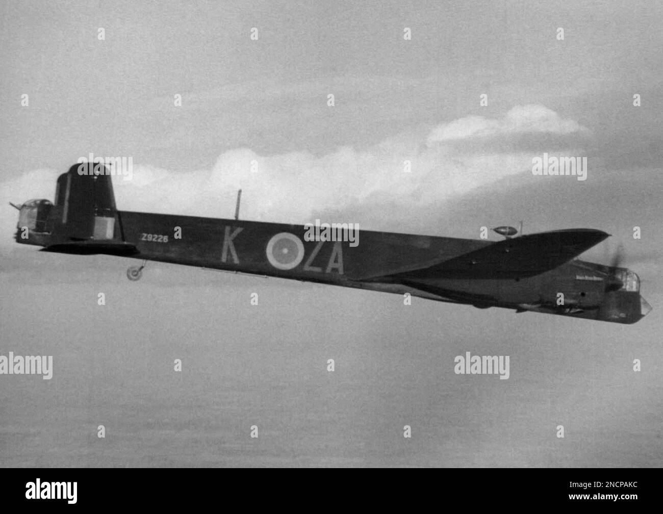 The Whitley heavy bomber, seen on it, way to raid enemy territory, June ...