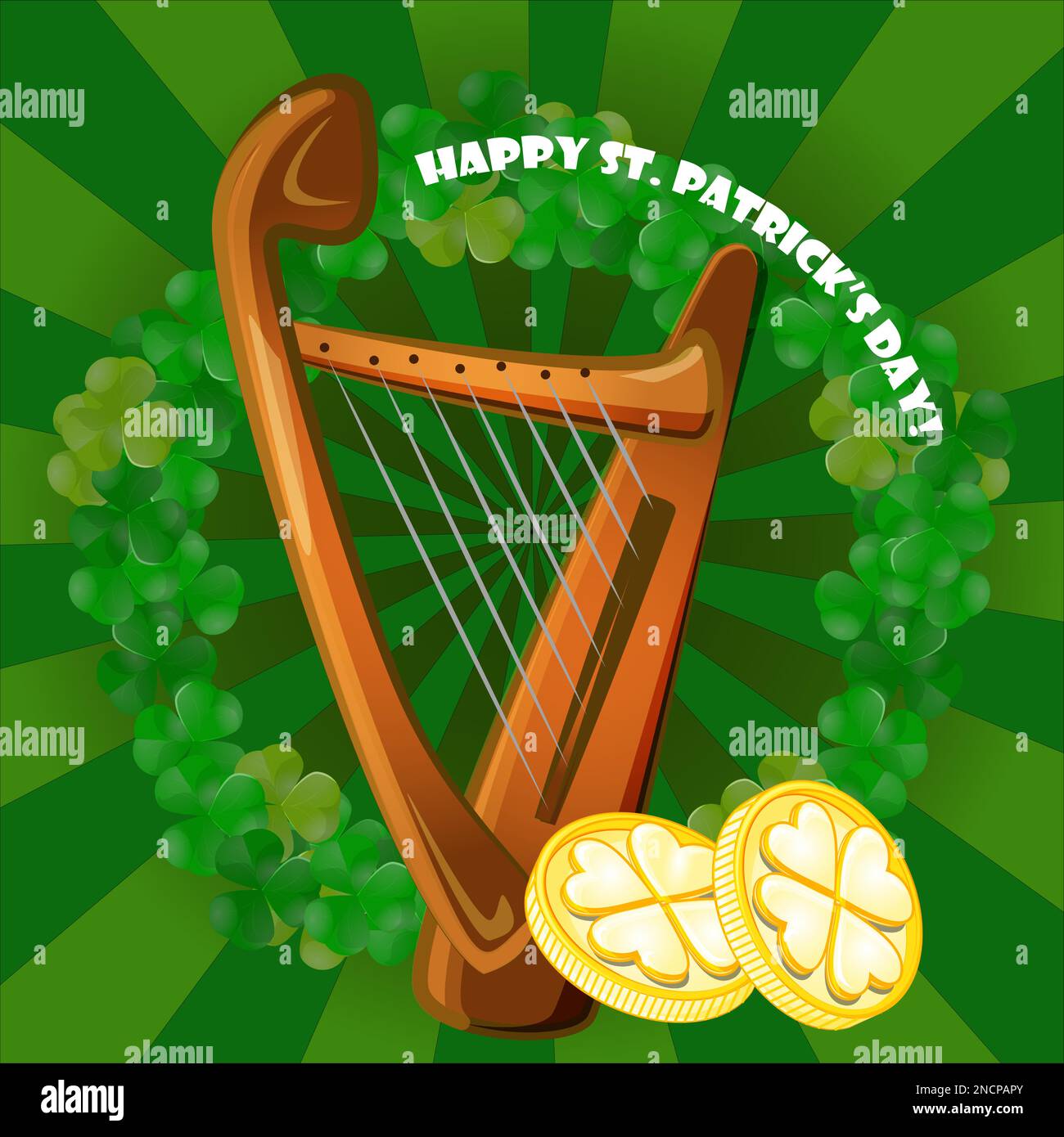 Saint with music Stock Vector Images - Alamy