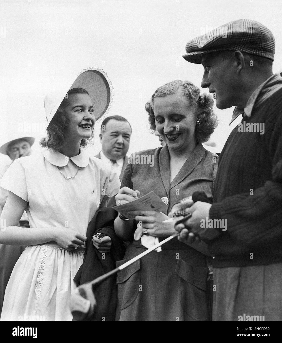 Margaret Truman, daughter of the president, and Barbara Ann Scott, left ...