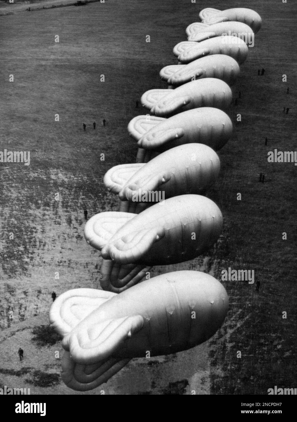 This is one of the first pictures made of balloons of the royal air ...