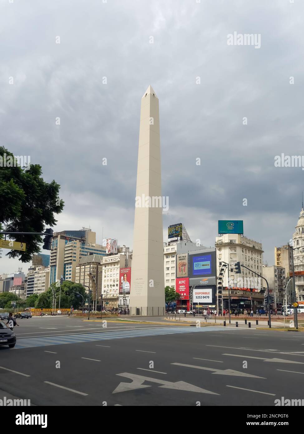The Obelisk, modern symbol of the city of Buenos Aires, at the ...
