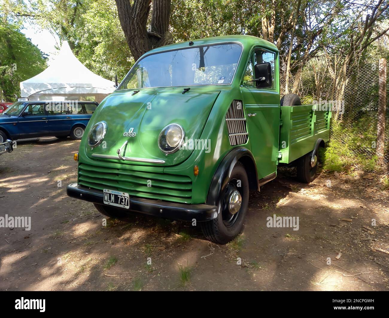 Old green 1962 Auto Union DKW Schnellaster F89 L frontal pickup truck ...