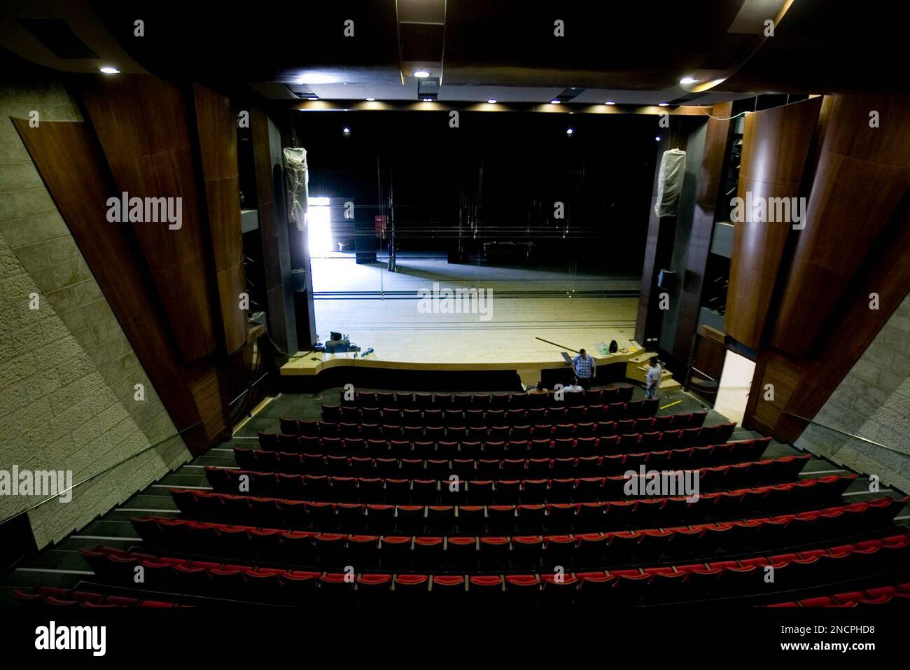 The main hall in a new performing arts center in the West Bank Jewish ...