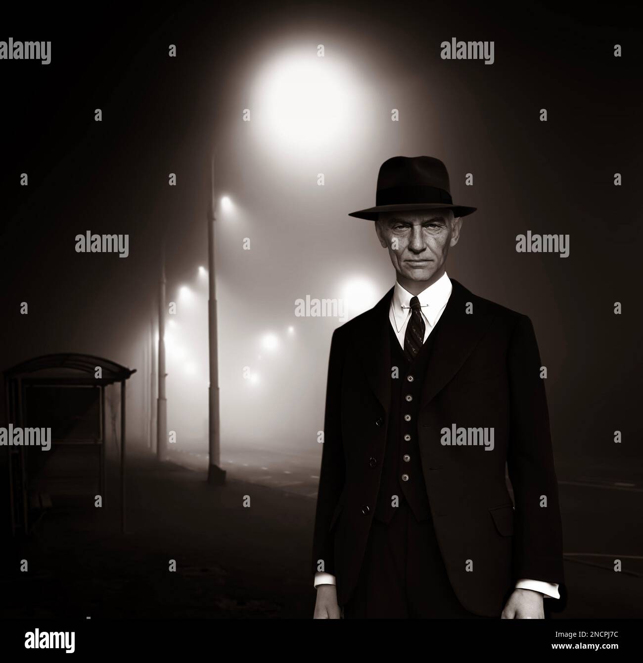 Night portrait suit hi-res stock photography and images - Alamy