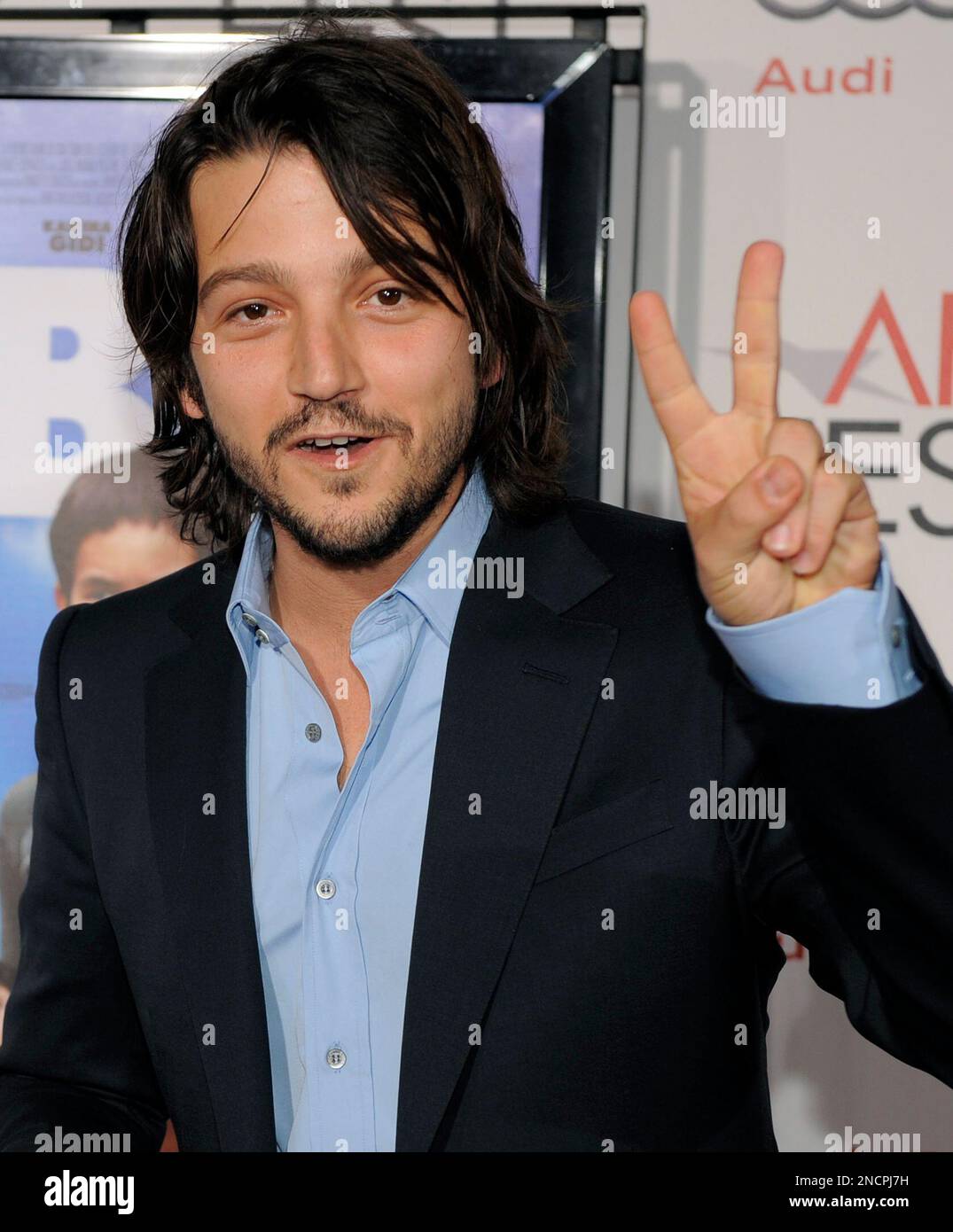 Mexican actor-director Diego Luna poses at the premiere of his feature ...