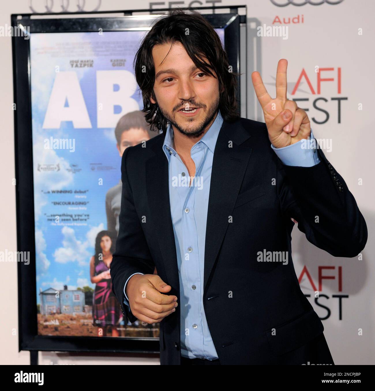 Mexican actor-director Diego Luna poses at the premiere of his feature ...