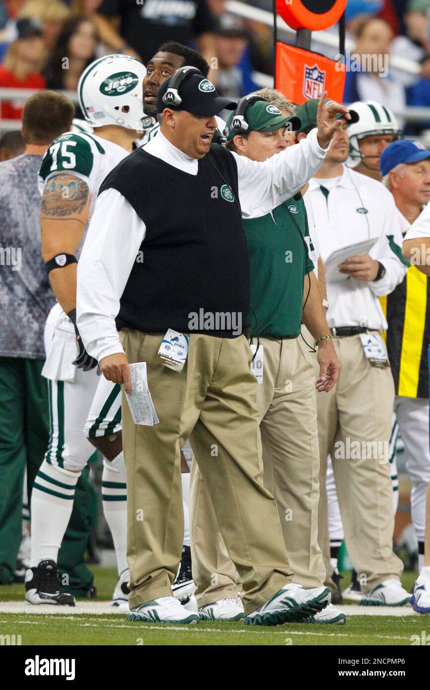 New York Jets head coach Rex Ryan in the NFL football game against the ...