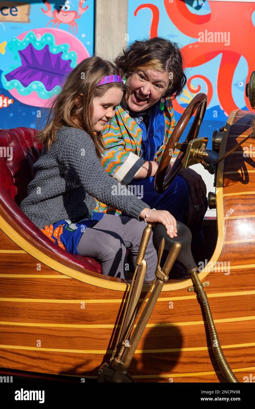 Bristol, UK 14/02/2023, Seven -year-old Selma Mason, of Bristol, sits ...