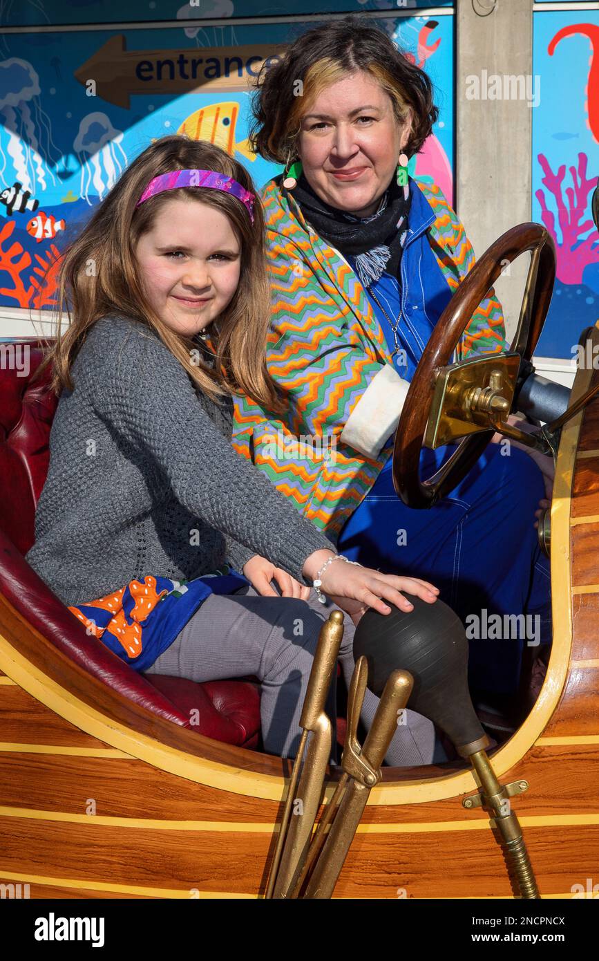 Bristol, UK 14/02/2023, Seven -year-old Selma Mason, of Bristol, sits ...