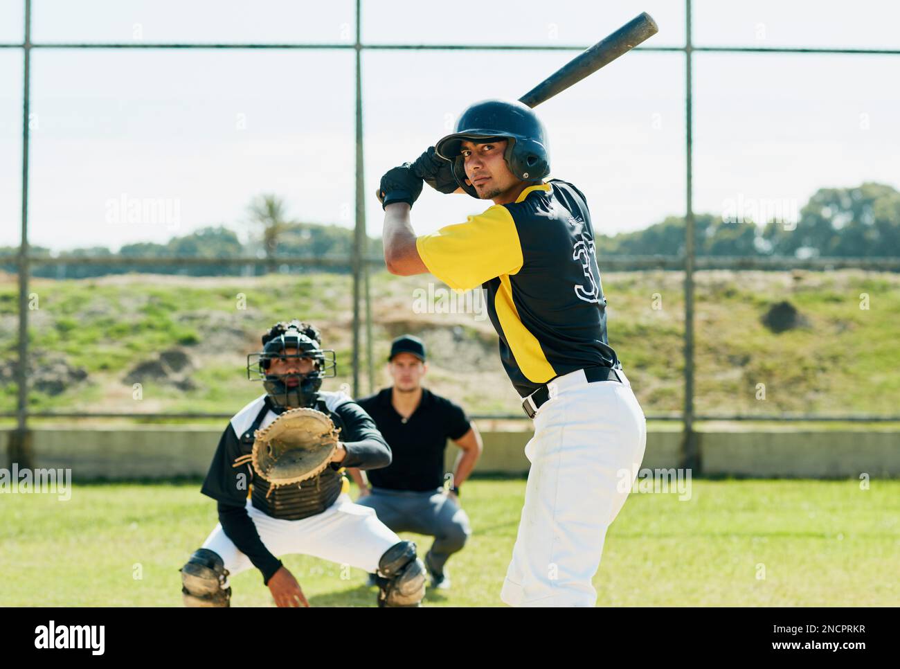 Give him a bat and watch his passion come into play. a handsome young ...