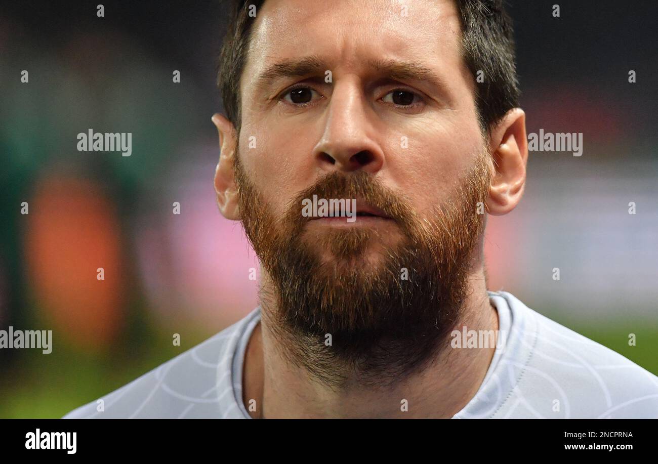 Paris, France. 14/02/2023, PSG’s Lionel Messi during the UEFA Champions ...