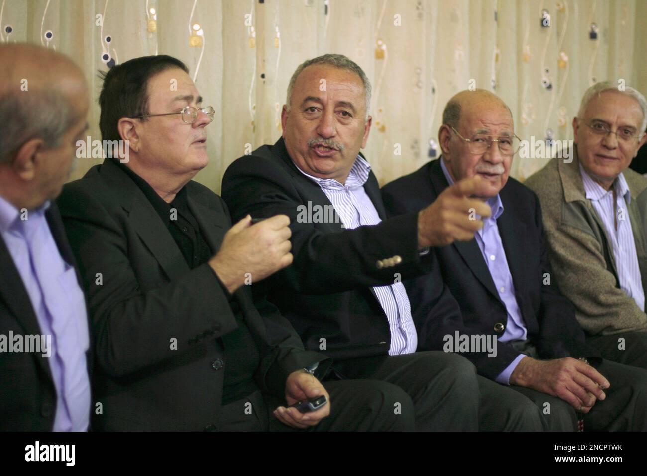 In this photo taken on Wednesday, Nov.3, 2010, Leftist candidate Khaled ...