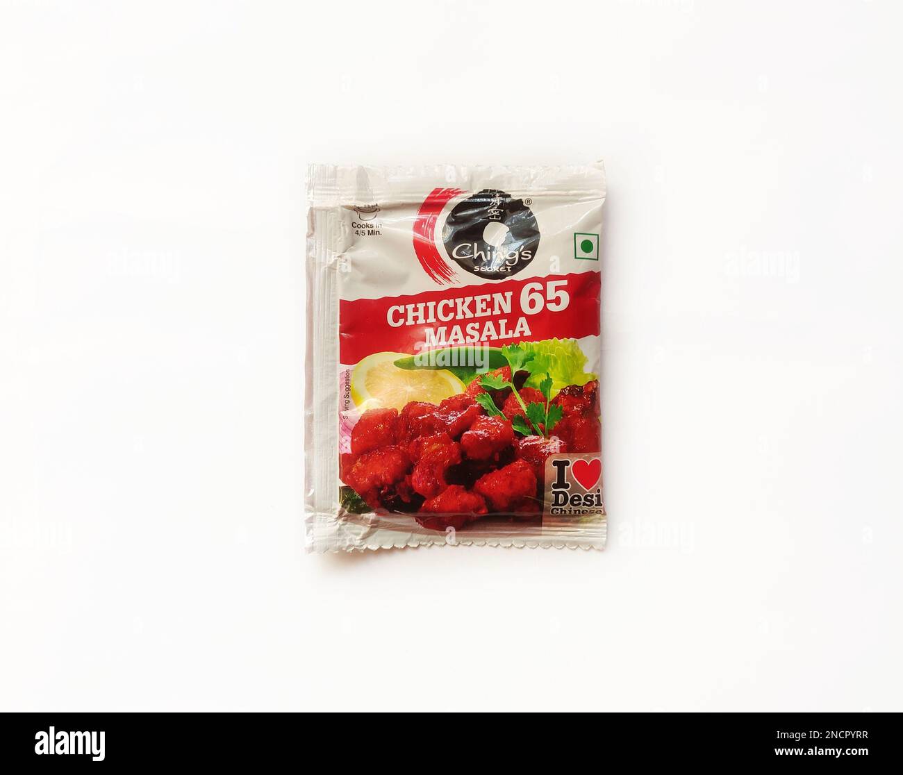 Ching's Secret Chicken 65 Masala Powder in isolated background Stock ...