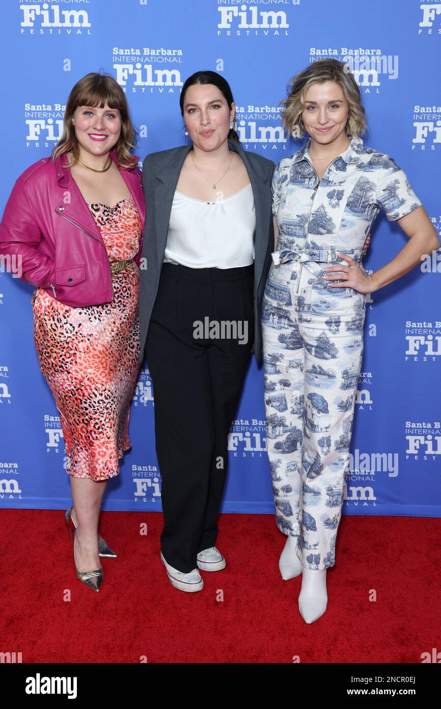 Santa Barbara, USA. 14th Feb, 2023. Julia Bates, Taylor Misiak, and ...