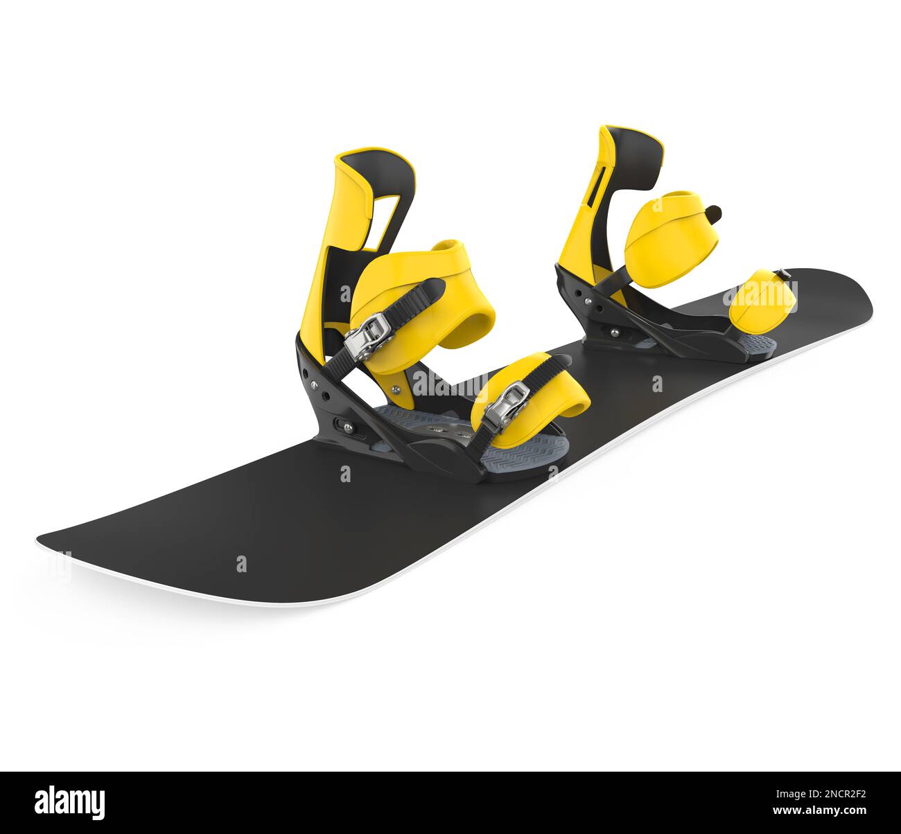 Snowboard with Bindings Isolated Stock Photo - Alamy