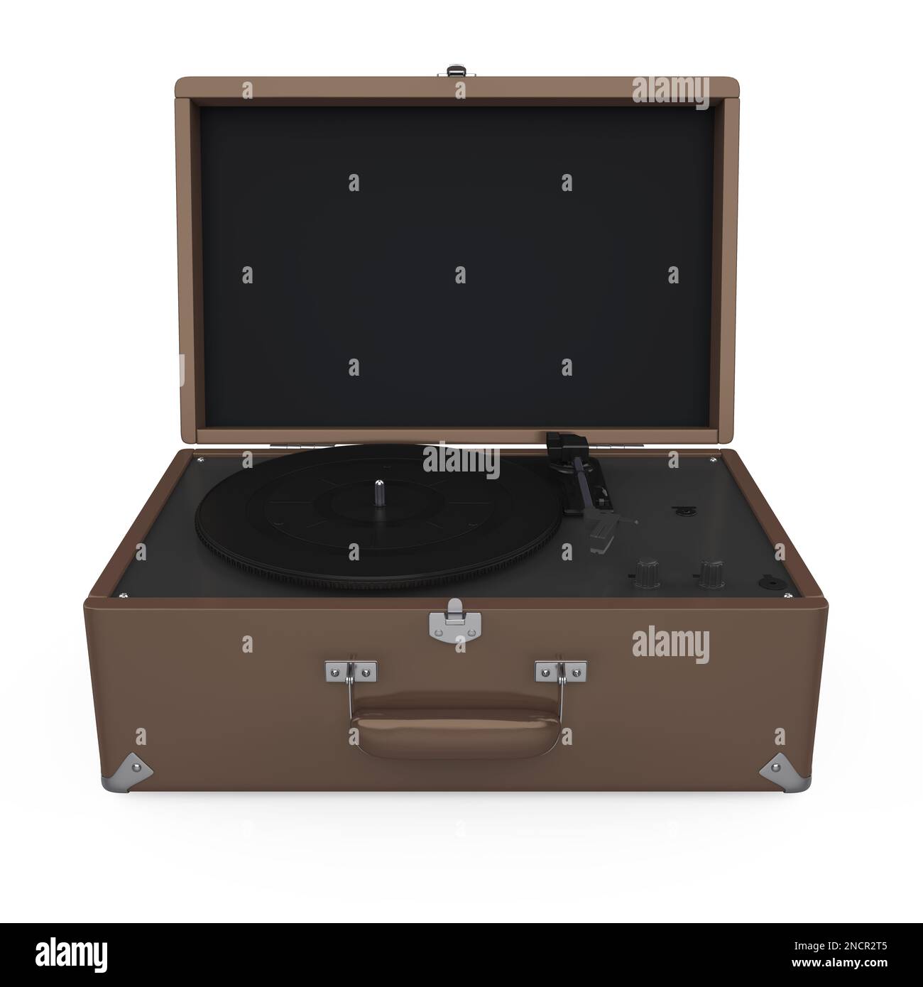 Vinyl Record Player Turntable Isolated Stock Photo - Alamy