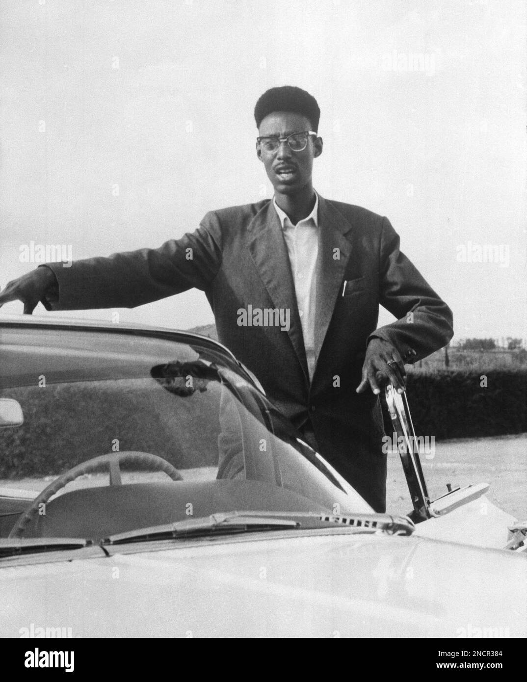 Kigeri V, the Mwami, ruler of Rwanda, trusteeship territory in East ...