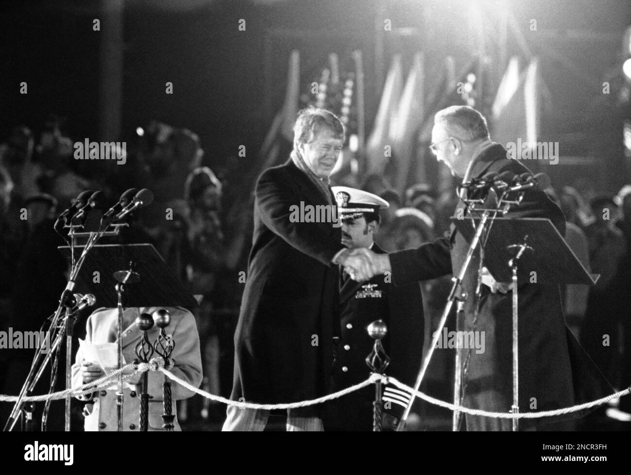 President Jimmy Carter shakes hands with Polish leader Edward Gierek ...