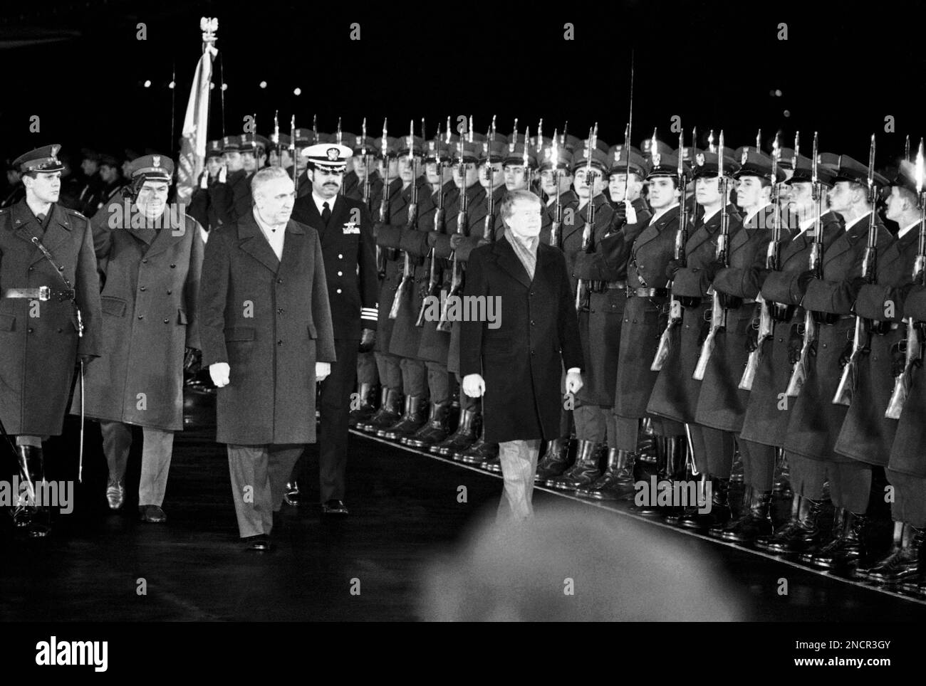Polish First Secretary Edward Gierek, left and President Jimmy Carter ...