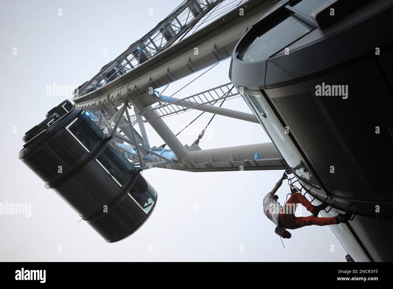French climber Alain Robert, also known as the "French Spiderman ...